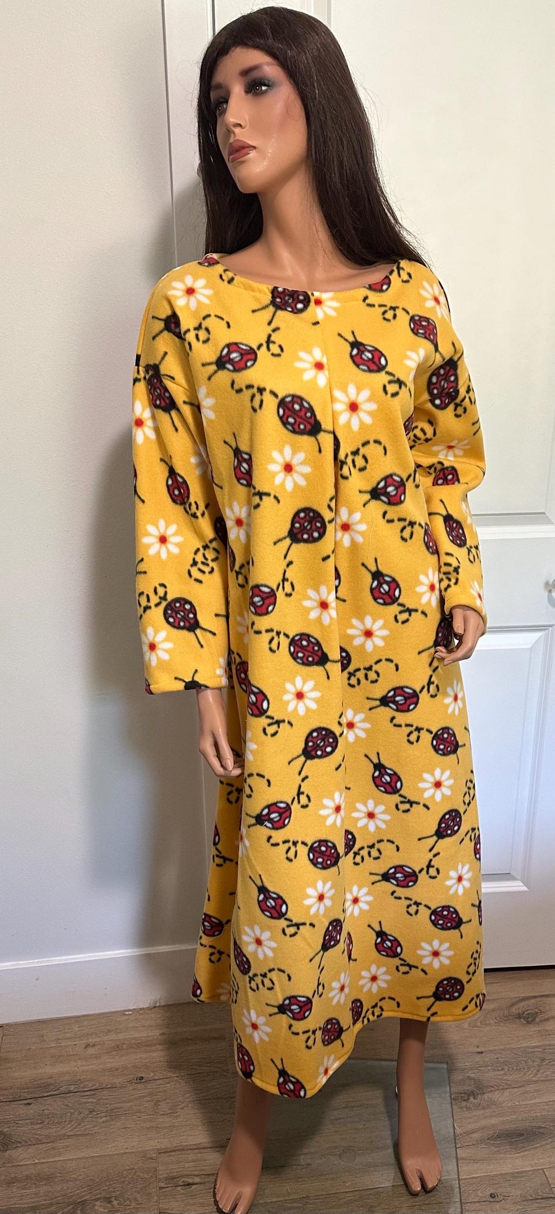 Custom Fleece Nightgown: Long Sleeve, Super Soft, Warm - Etsy