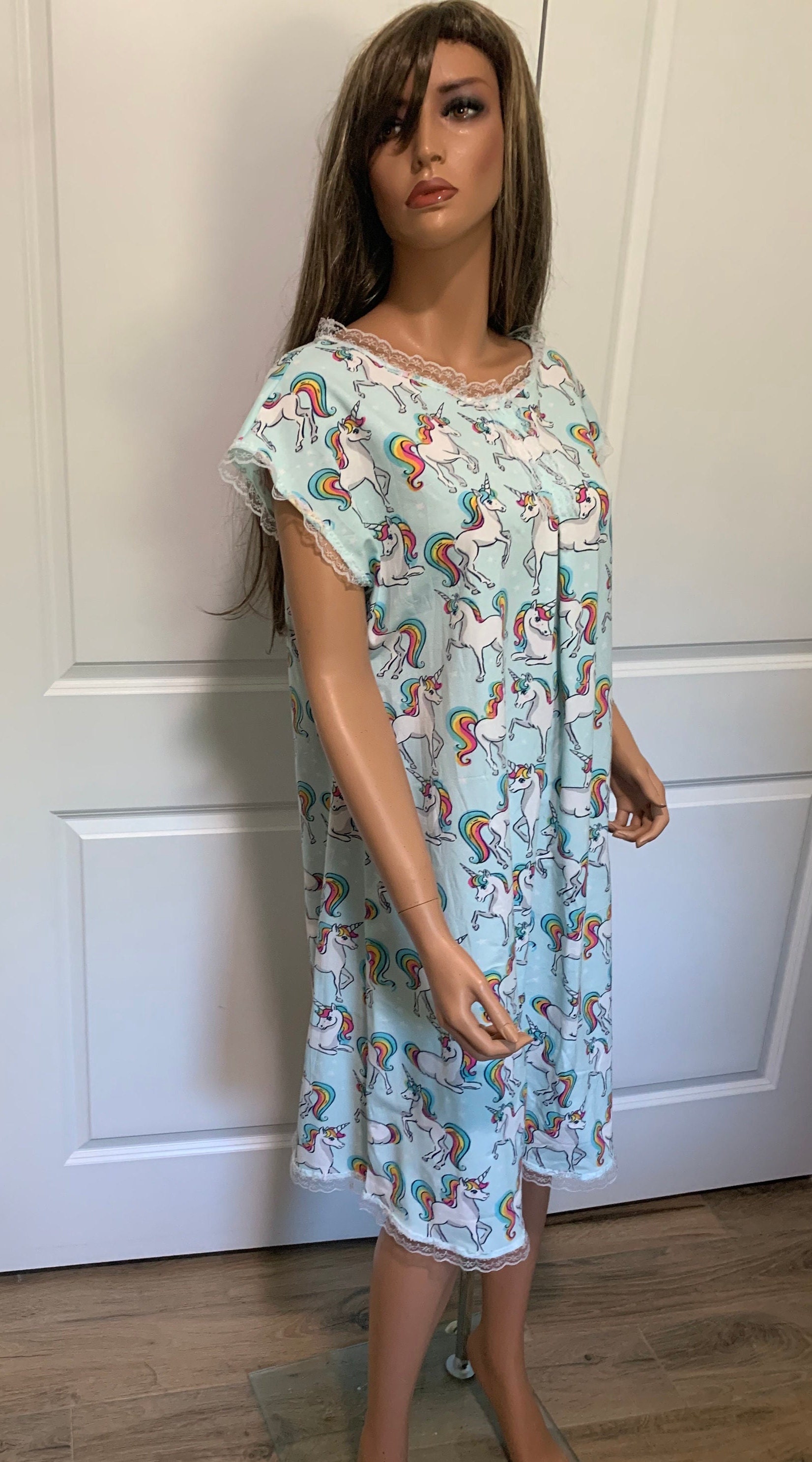 Custom Cotton Knit Woman Nightgown - Etsy