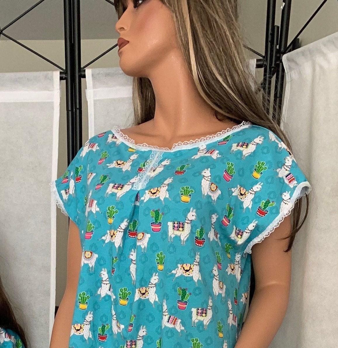 Woman Custom Made Cotton Knit Nightgowns - Etsy