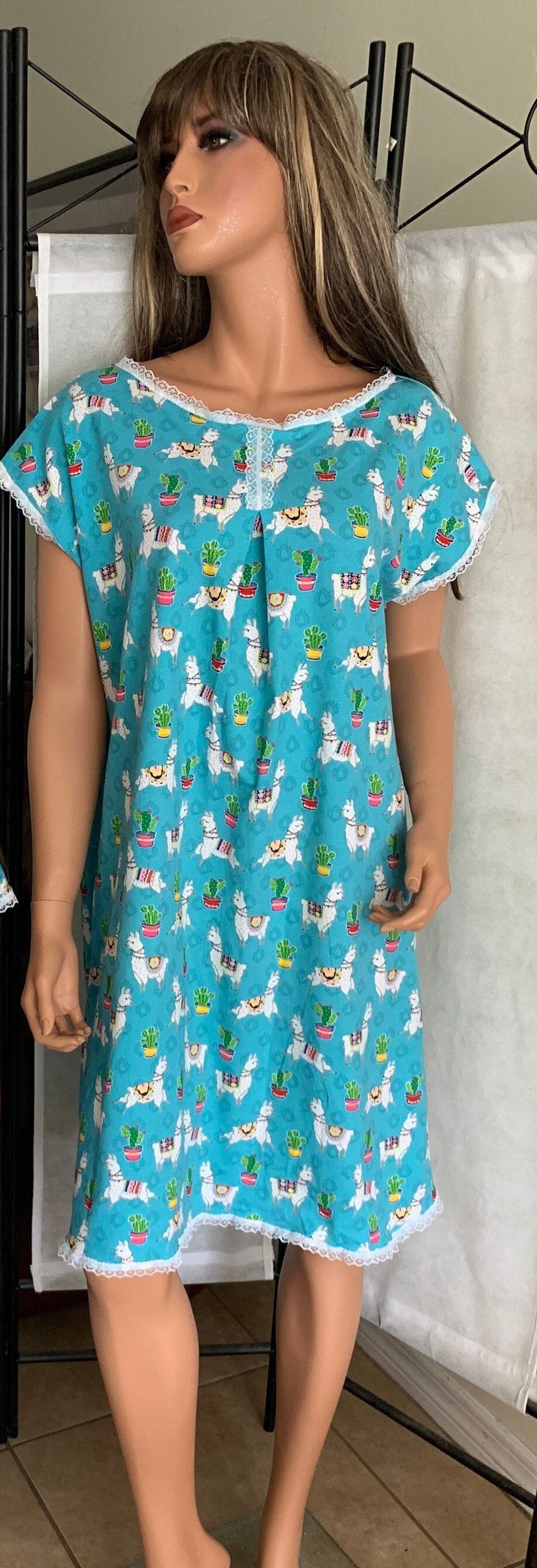 Woman Custom Made Cotton Knit Nightgowns - Etsy