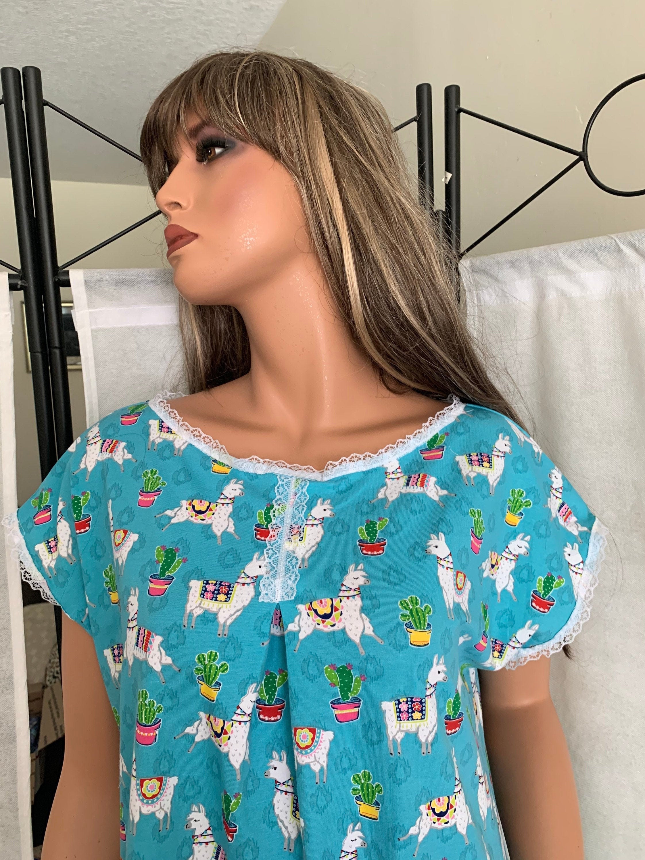 Woman Custom Made Cotton Knit Nightgowns - Etsy