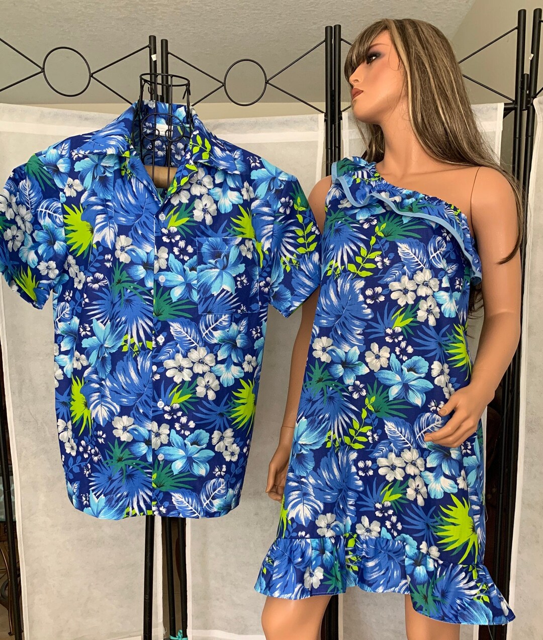 Hawaiian Matching Set for Couples, Vacations, Cruise, Bridal Shower ...