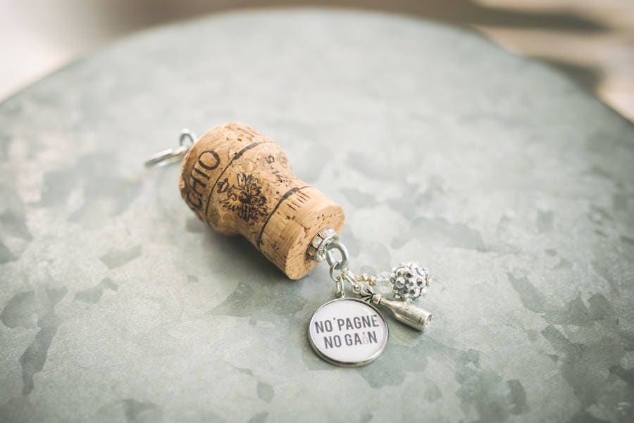 Cork Keychains - Upcycled Wine & Champagne Cork Keychains - Etsy