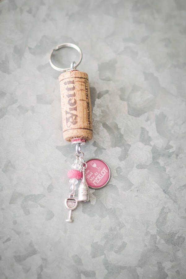 Cork Keychains - Upcycled Wine & Champagne Cork Keychains - Etsy