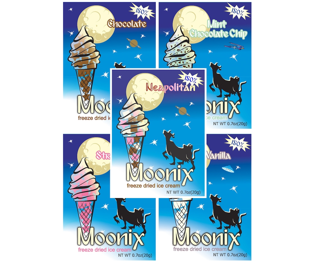 25ct 150% Moonix Freeze Dried Ice Cream - Etsy