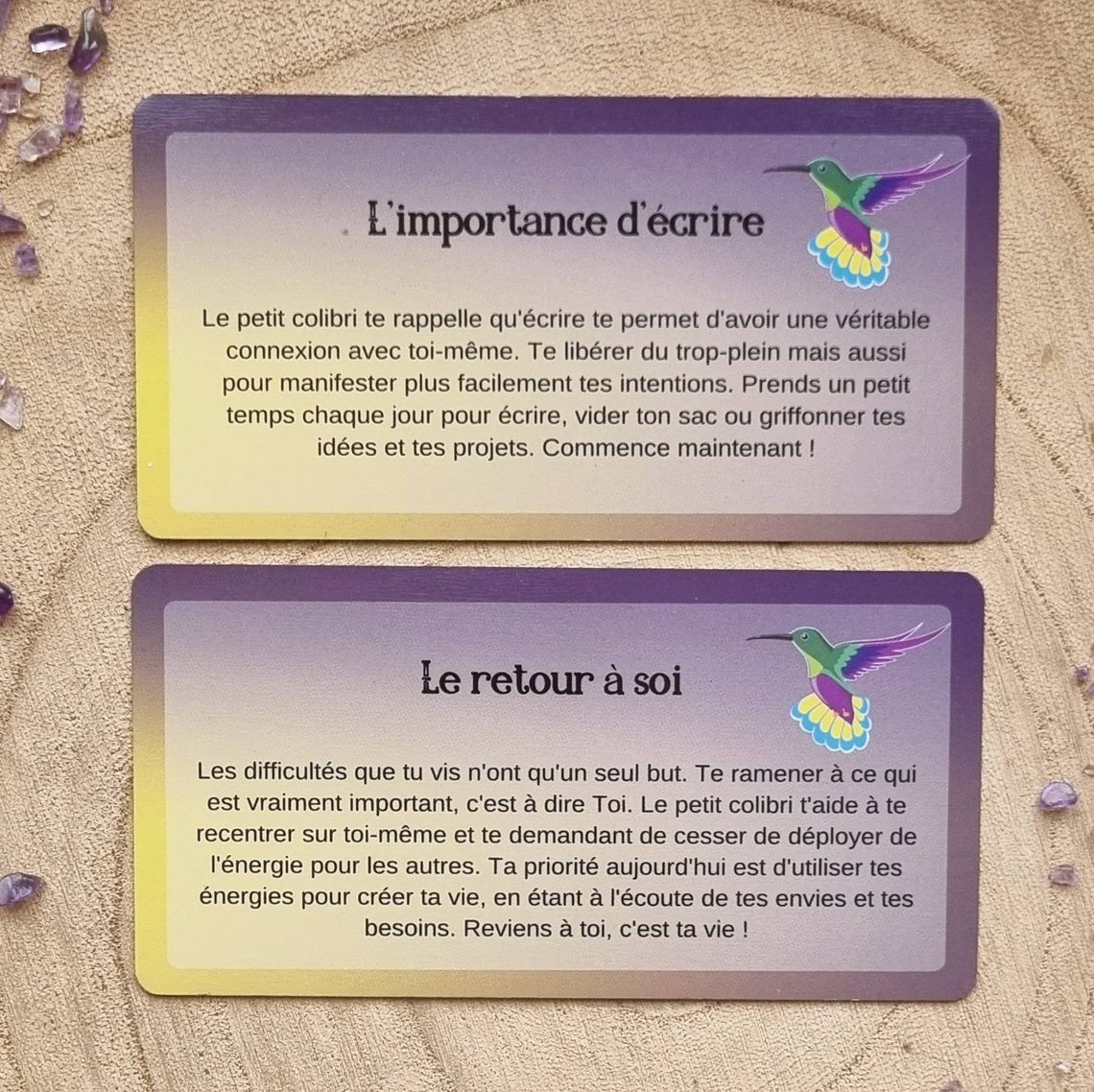 Oracle français L'Oracle du Petit Colibri Messages - Etsy France