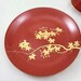 Red Laquer Small 1 Oz Tea Cup and Dessert Plate With Gold - Etsy