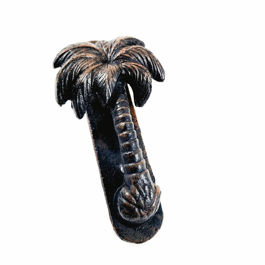 Cast Metal Palm Tree Door Knocker With Antique Finish Vintage - Etsy
