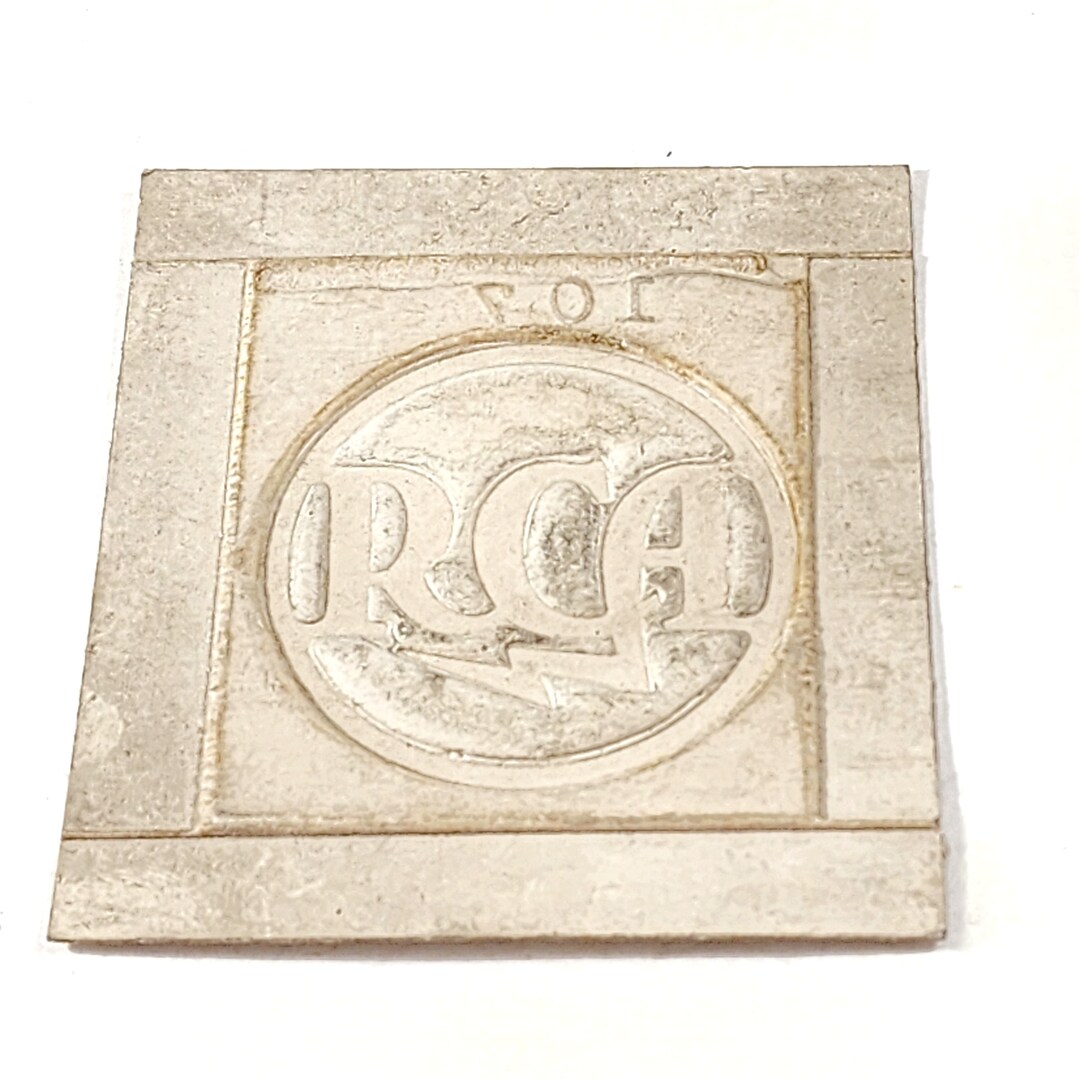 RCA Logo Advertising Paper Mache Flong for Newspaper Printing Plates ...