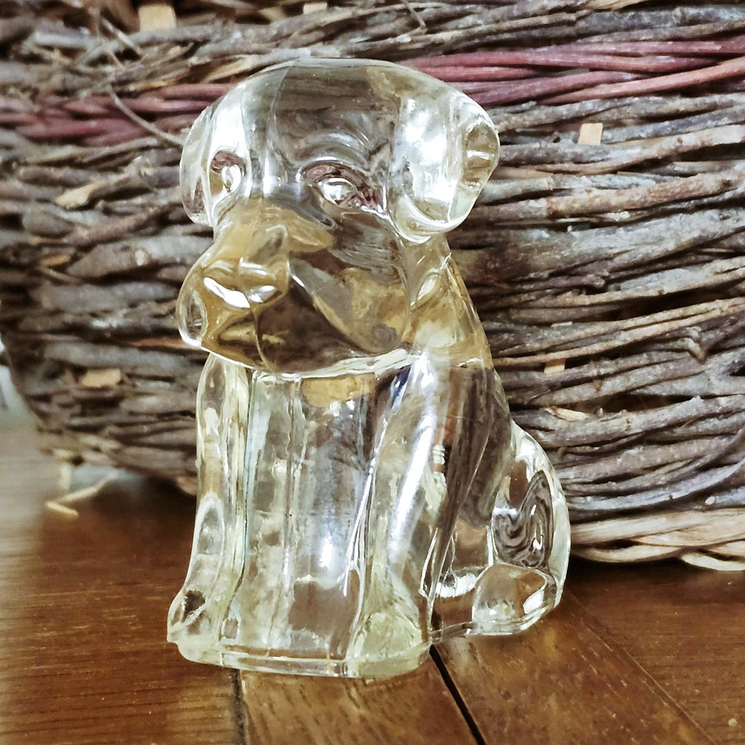 Souvenir Mopey Dog Glass Candy Figurine or Paperweight Neosho Mo ...