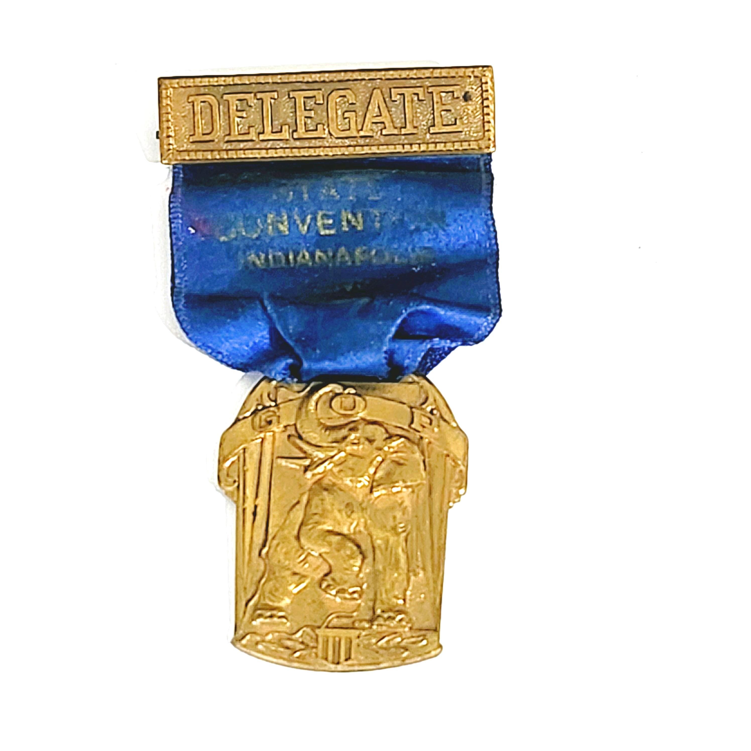 1948 Delegate Copper Pinback Badge: Republican State Convention - Etsy