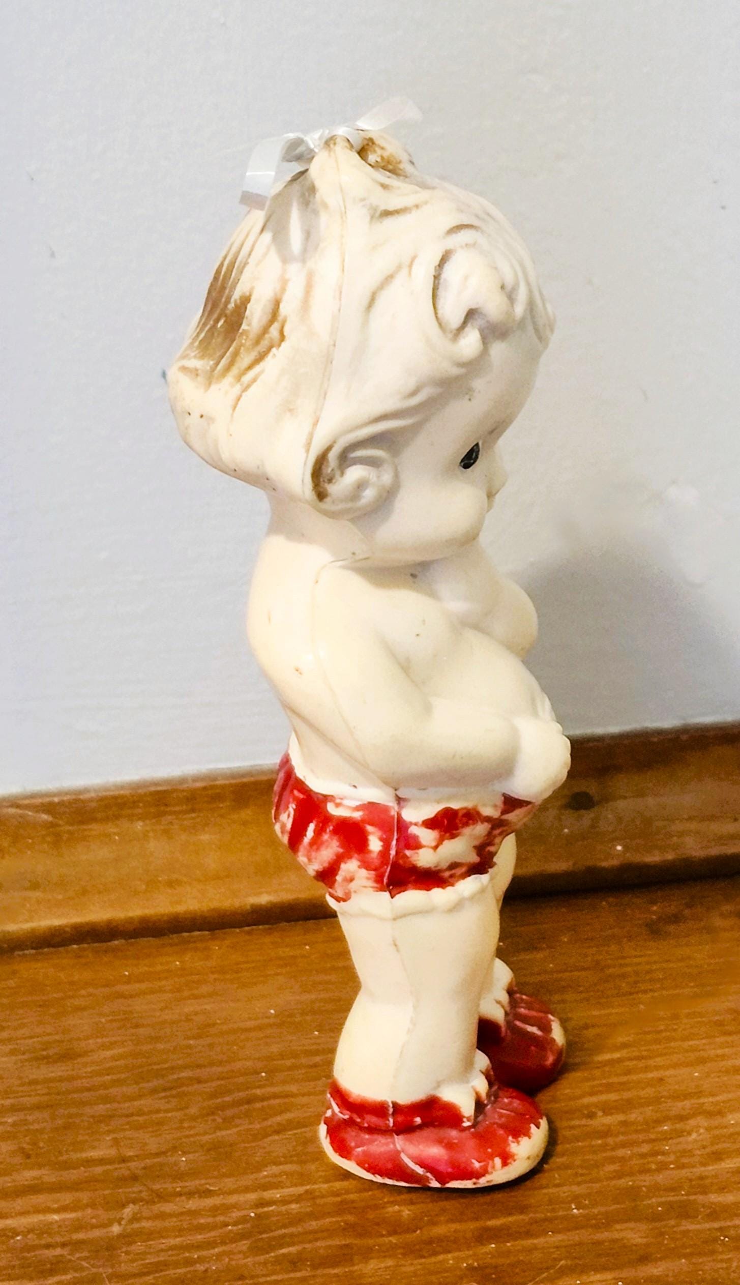 Plastic Kewpie Girl Rattle Doll - Flapper Girl - Ideal Toy Company USA ...