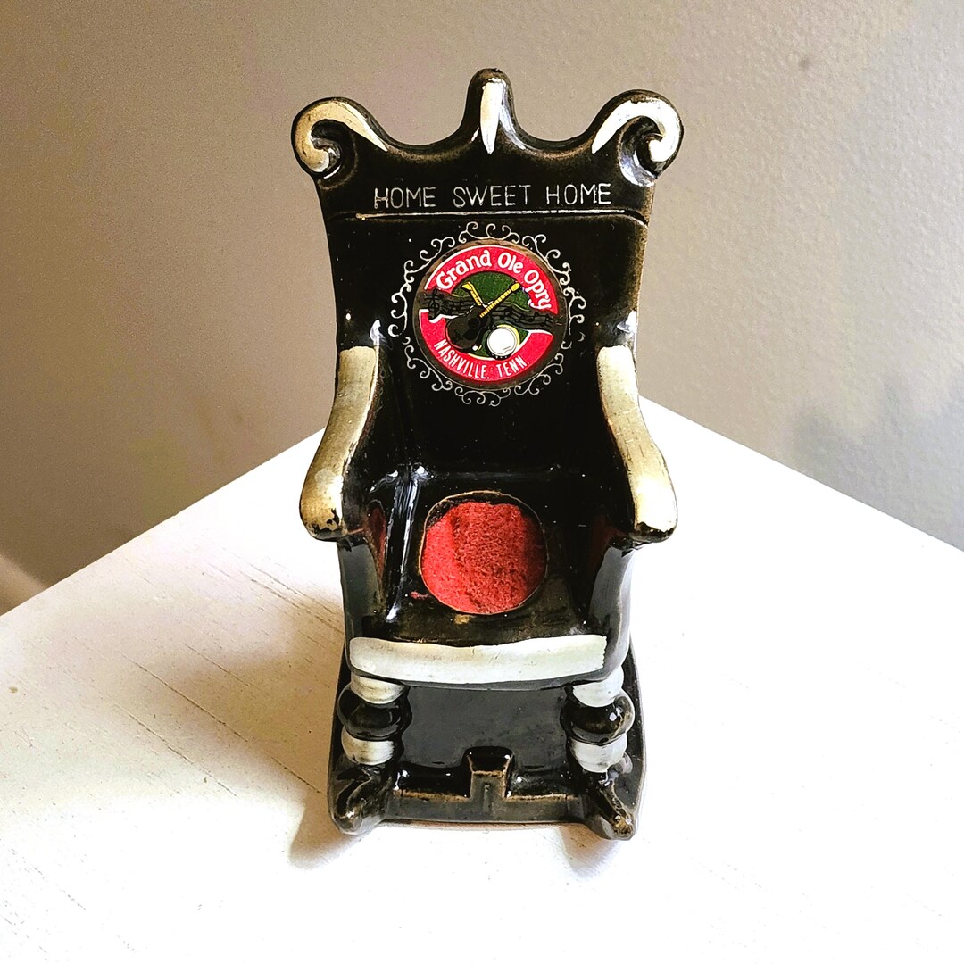 Rocking Chair Pincushion With Grand Ole Opry Nashville Souvenir Japan ...