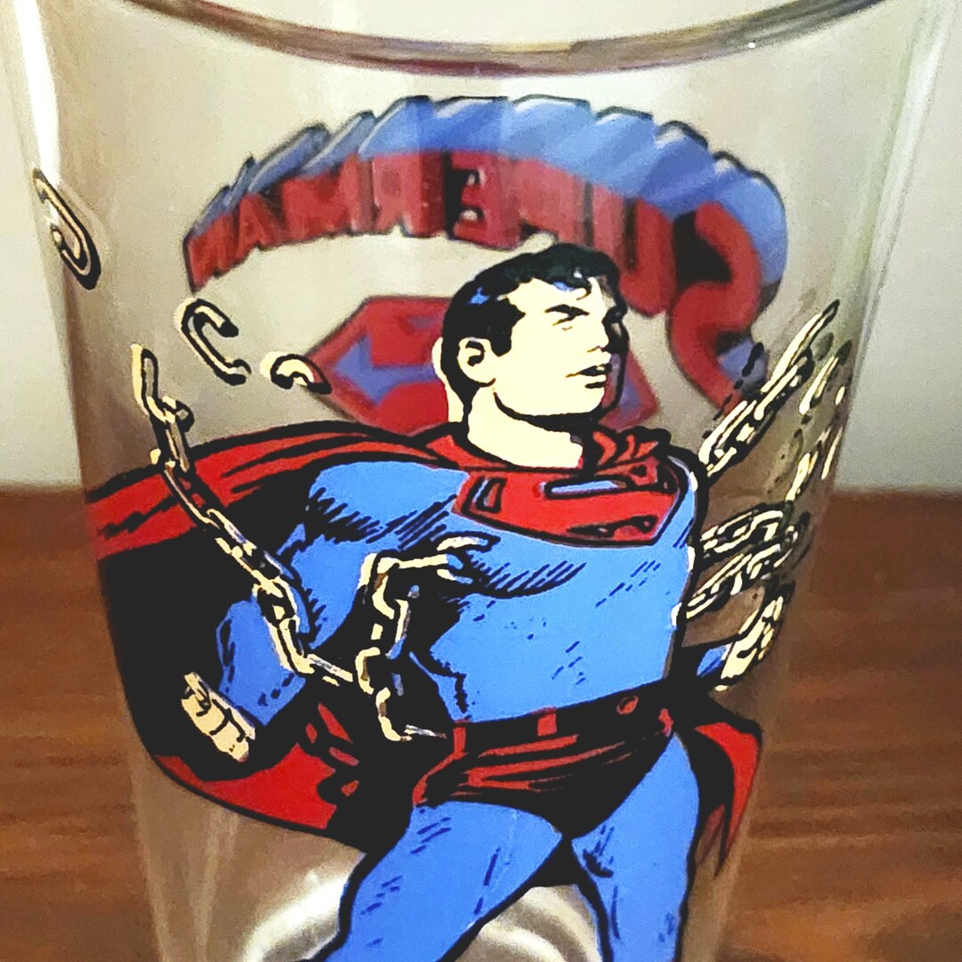Superman Beverage Glass From the DC Comics Pepsi Collector Series 1975 ...