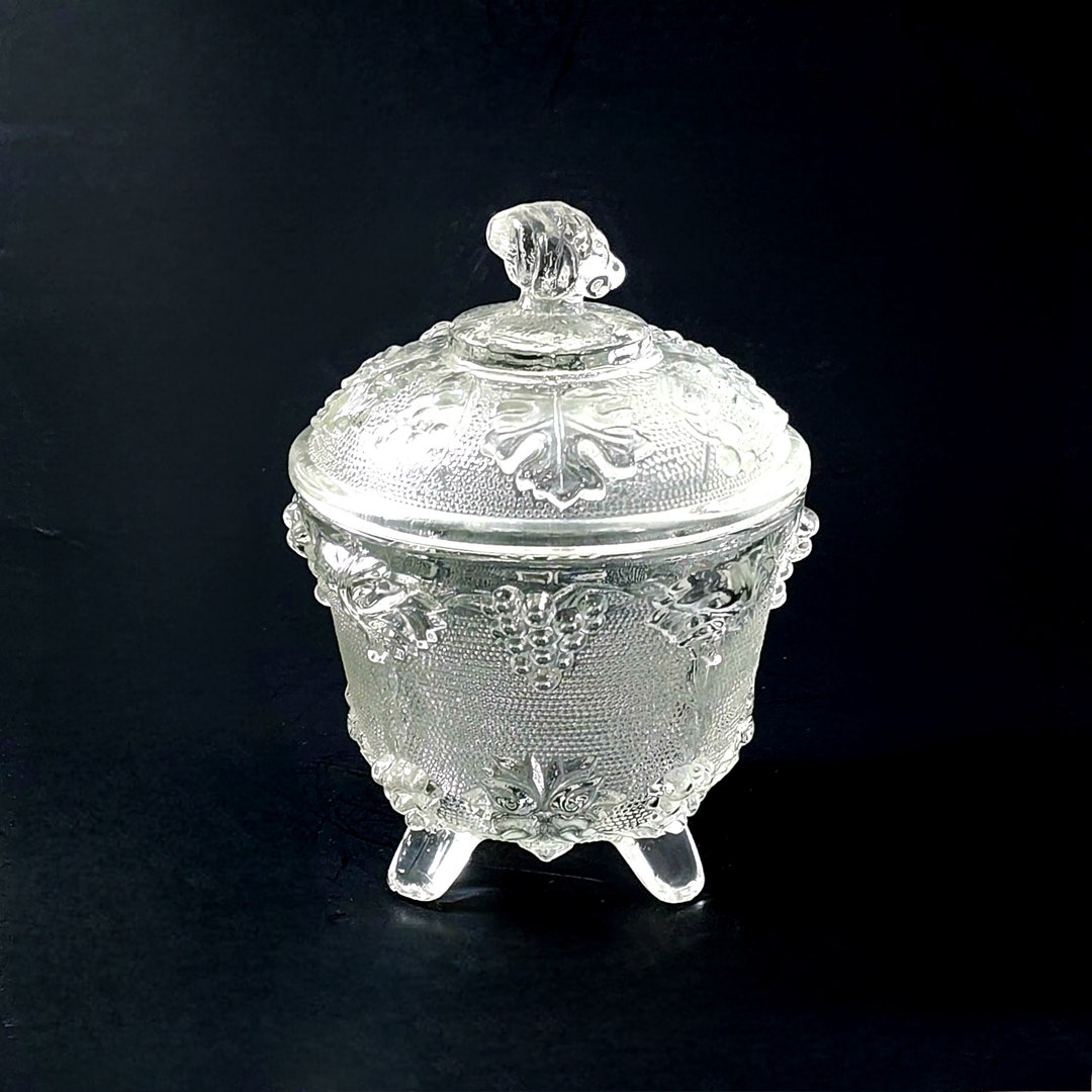 Small Jeanette Candy Dish in Harvest Grape Pattern Vintage 70s - Etsy
