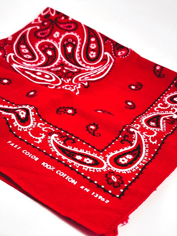 Red Paisley Bandana
