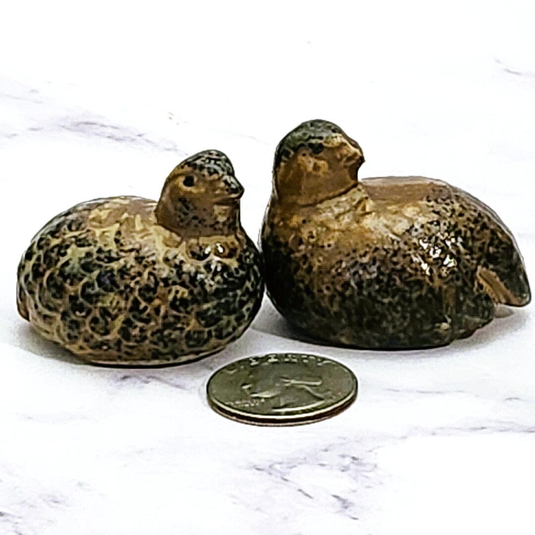 Mini Partridge Quail Figurines Japan Mid Century 60s 70s - Etsy
