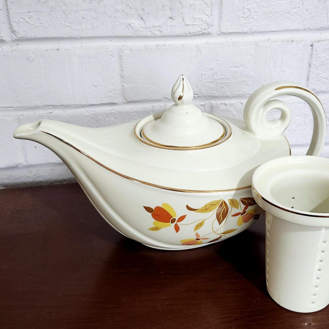 Autumn Leaf Aladdin Teapot & Infuser Made by Hall's Superior Quality ...