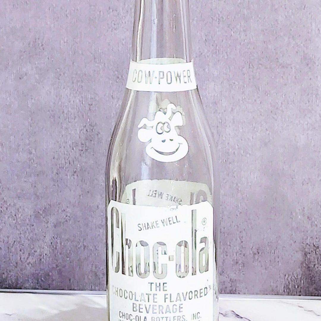 Choc-ola Soda Bottle With Quirky Cow Logo & Cow-power Indy Indianapolis ...