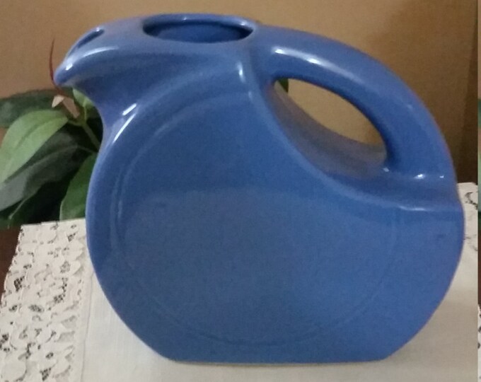 Rare 1940's Sunbright Periwinkle Disc Pitcher 201, Refrigerator Pitcher ...