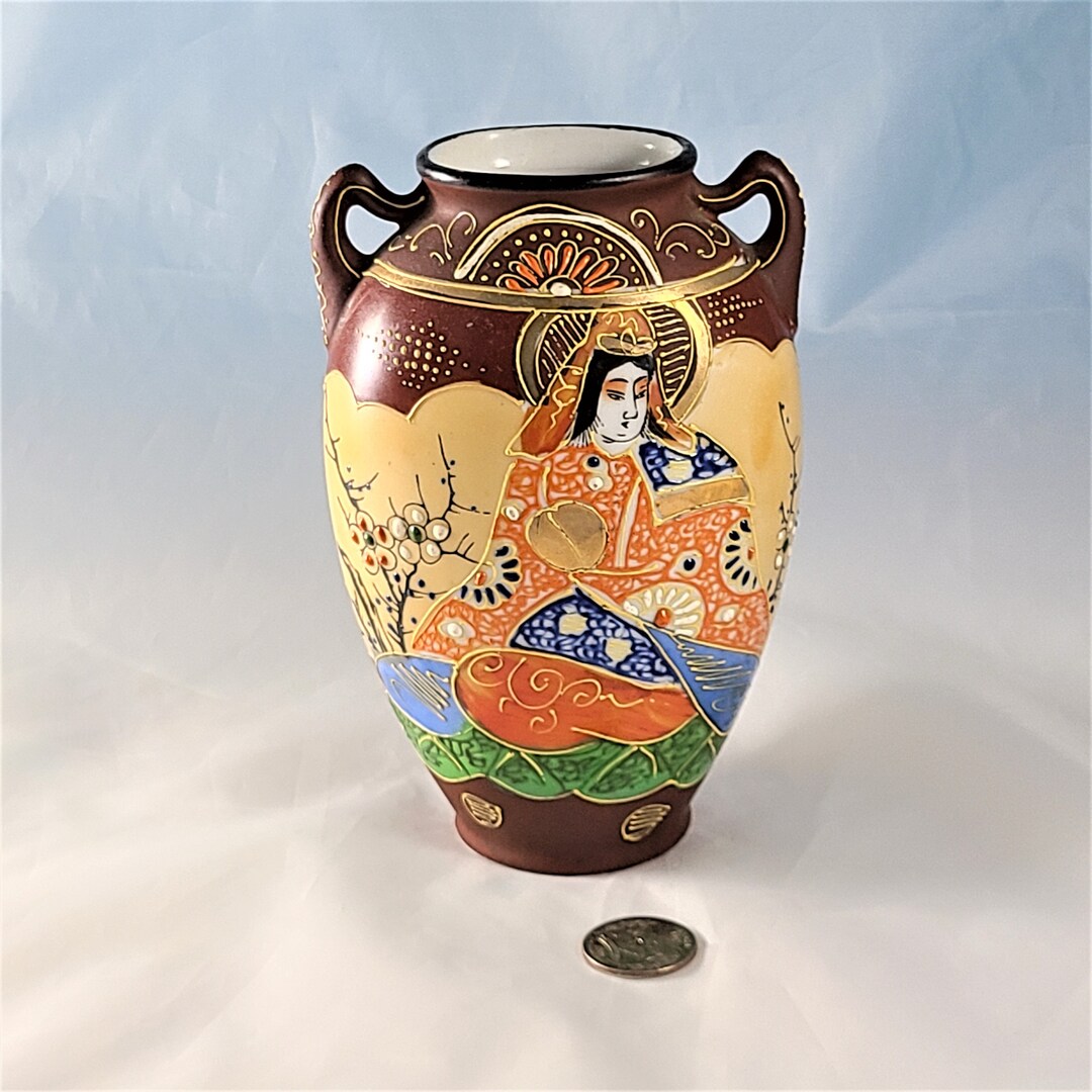 Japanese Moriage Geisha Vase Porcelain Made in Japan 50s 60s - Etsy