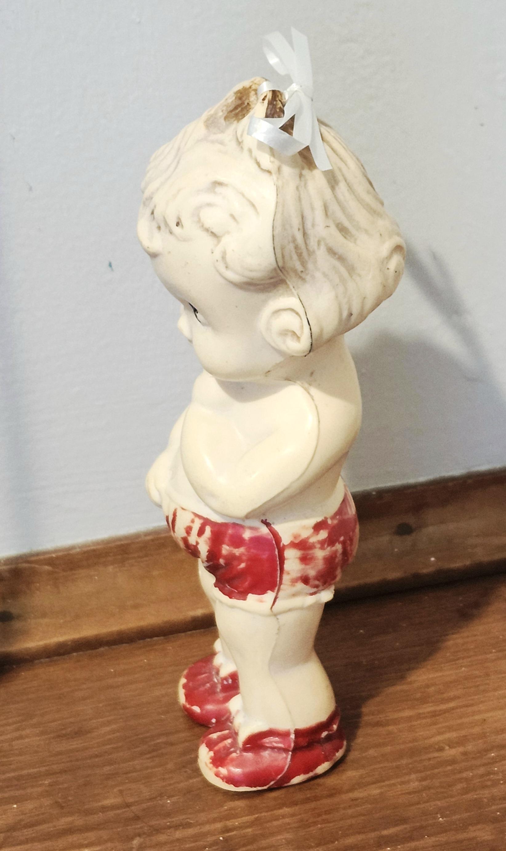 Plastic Kewpie Girl Rattle Doll - Flapper Girl - Ideal Toy Company USA ...