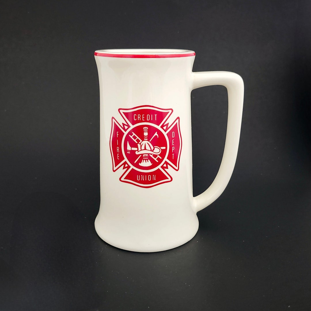 Buntingware Pottery Fireman Beer Stein: Fire Department Vintage 70s - Etsy