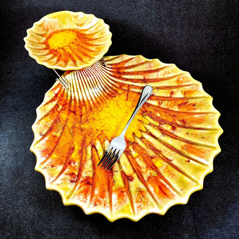 Pottery Shell Bowl - Etsy