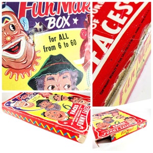 50s Fun Maker Puzzle Game With 6 Interchangeable Faces & Extra Pieces ...
