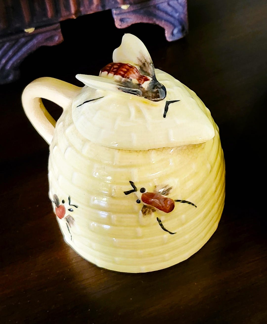 Beehive Creamer or Honey Pitcher With Bees Vintage 60s 70s - Etsy