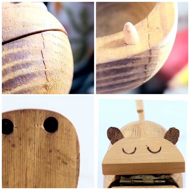 Zoo Line Wood Carved Hippo Hinged Trinket Box Designed by JV - Etsy