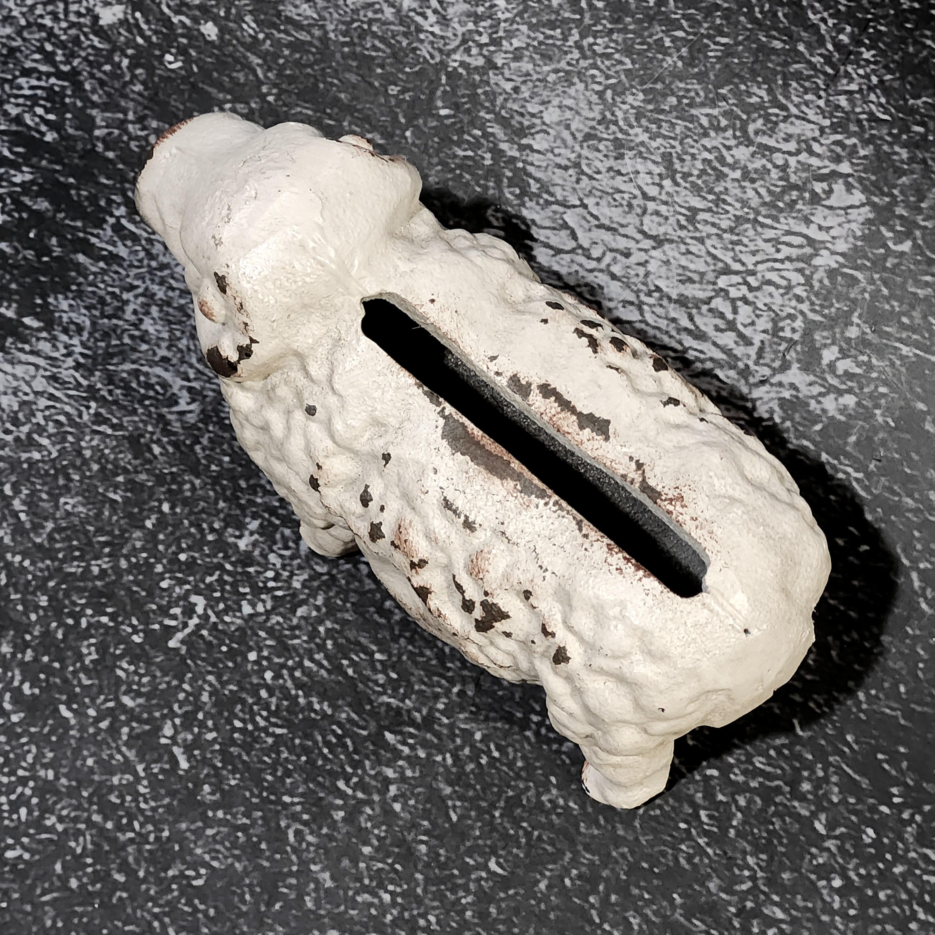 Vintage Cast Iron Ram Bank: Distressed Farmhouse Sheep Figurine - Etsy