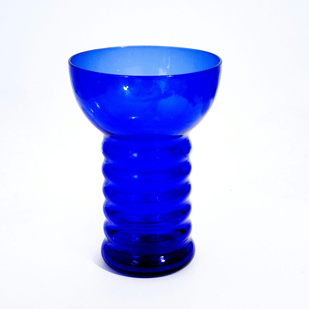 Vintage Dunbar Cobalt Blue Cocktail Glass: Aramis Pearl Diver Tiki Bar ...