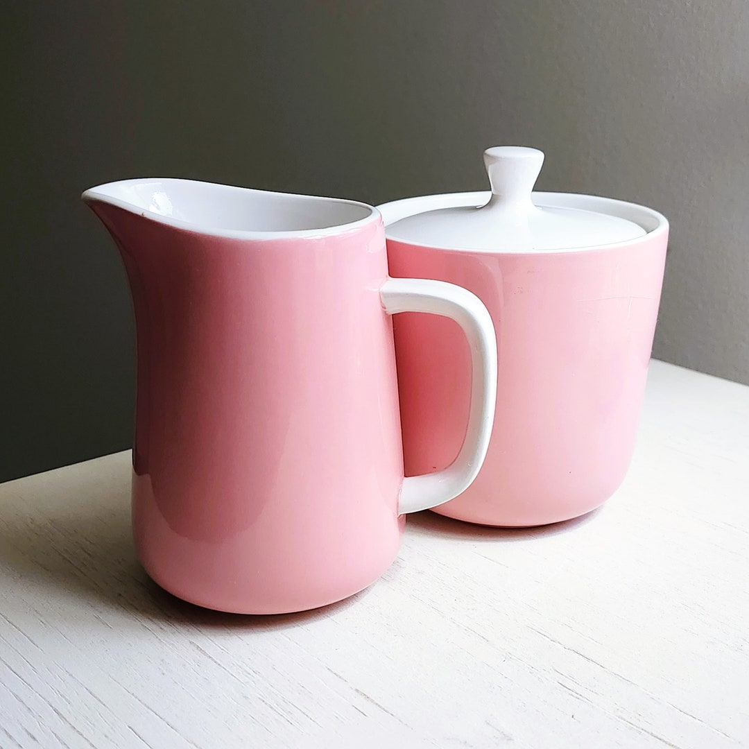 Mikasa Pink Pastelle Sugar Bowl & Creamer D6100 Vintage 60s to 70s - Etsy