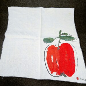 Vera Neumann Linen Apple Napkins and Placemats Set of 4 - Etsy