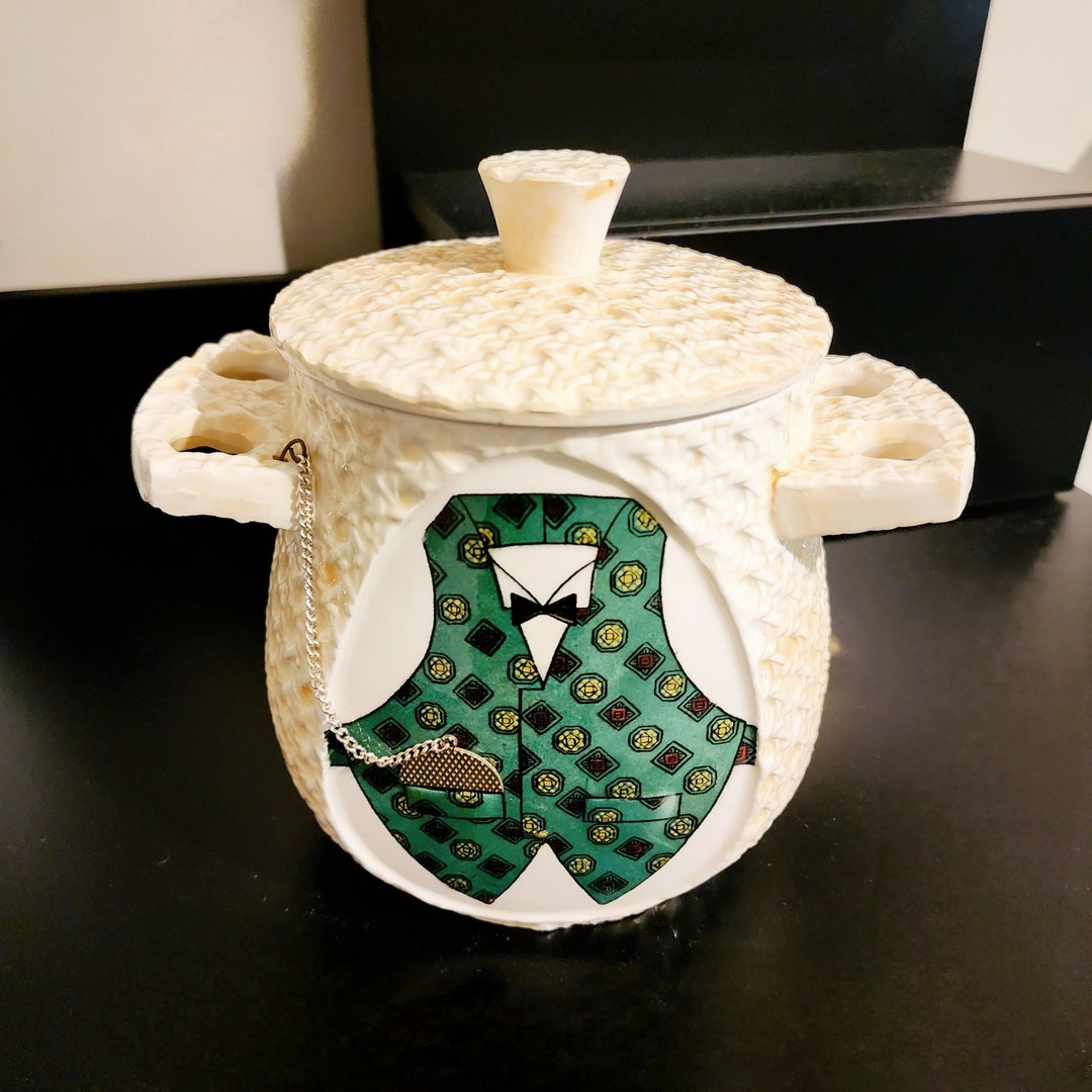 Ceramic Humidor & Pipe Holder Enesco Vintage 50s 60s - Etsy