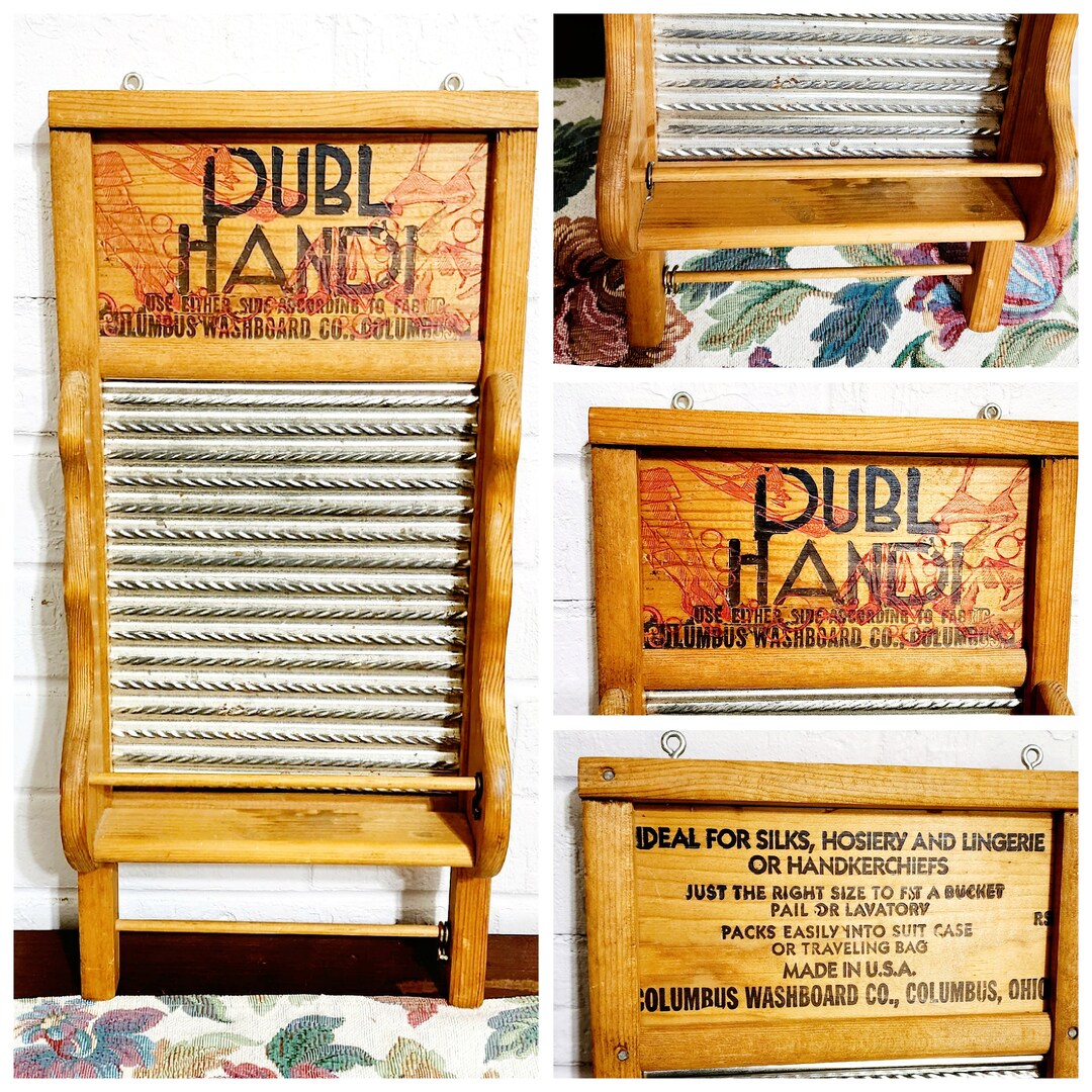 Dubl Handi Columbus Washboard Replica Repurposed With Shelf - Etsy