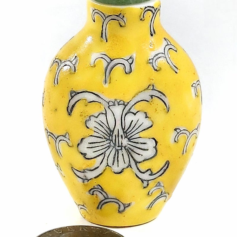 Green Jade Snuff Bottle - Etsy