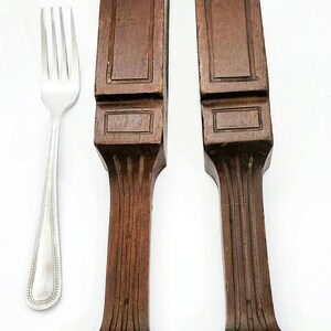 Hand Crafted Architectural Trim From Fireplace Slooped Ridges Set of 2 ...