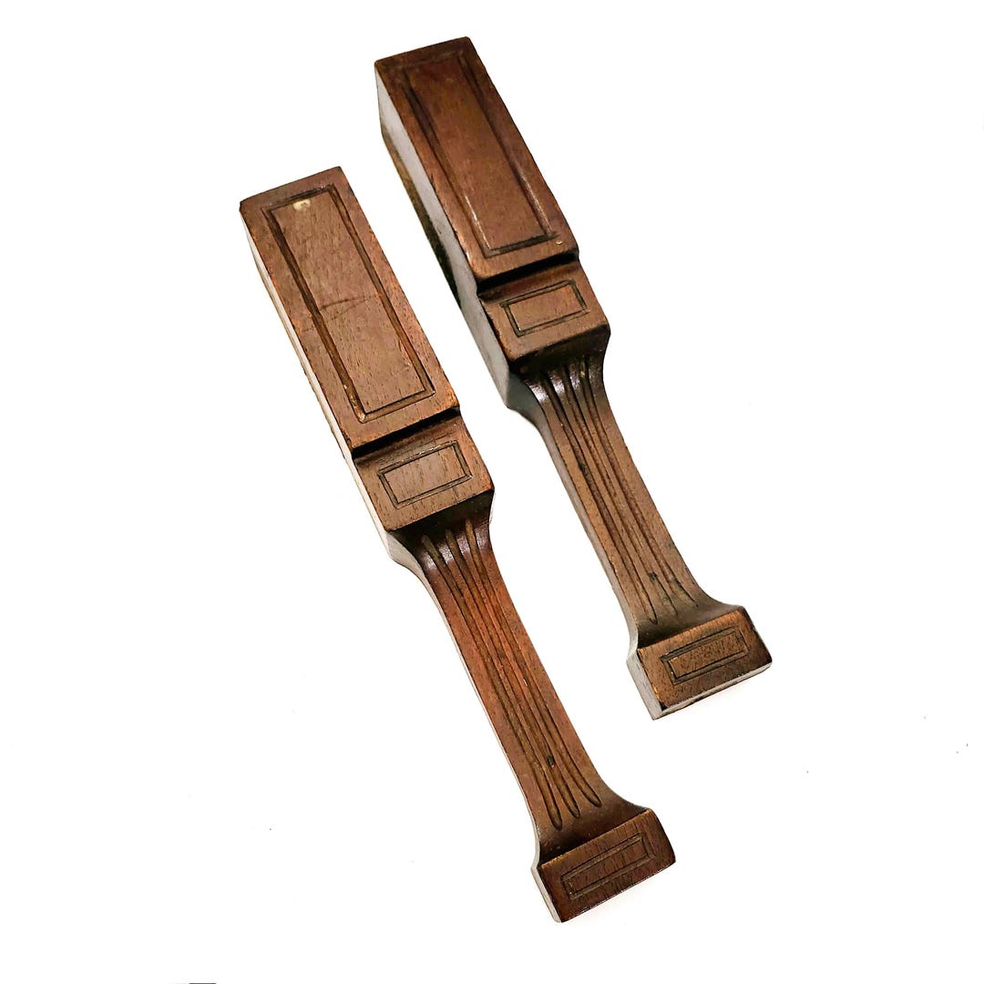 Hand Crafted Architectural Trim From Fireplace Slooped Ridges Set of 2 ...