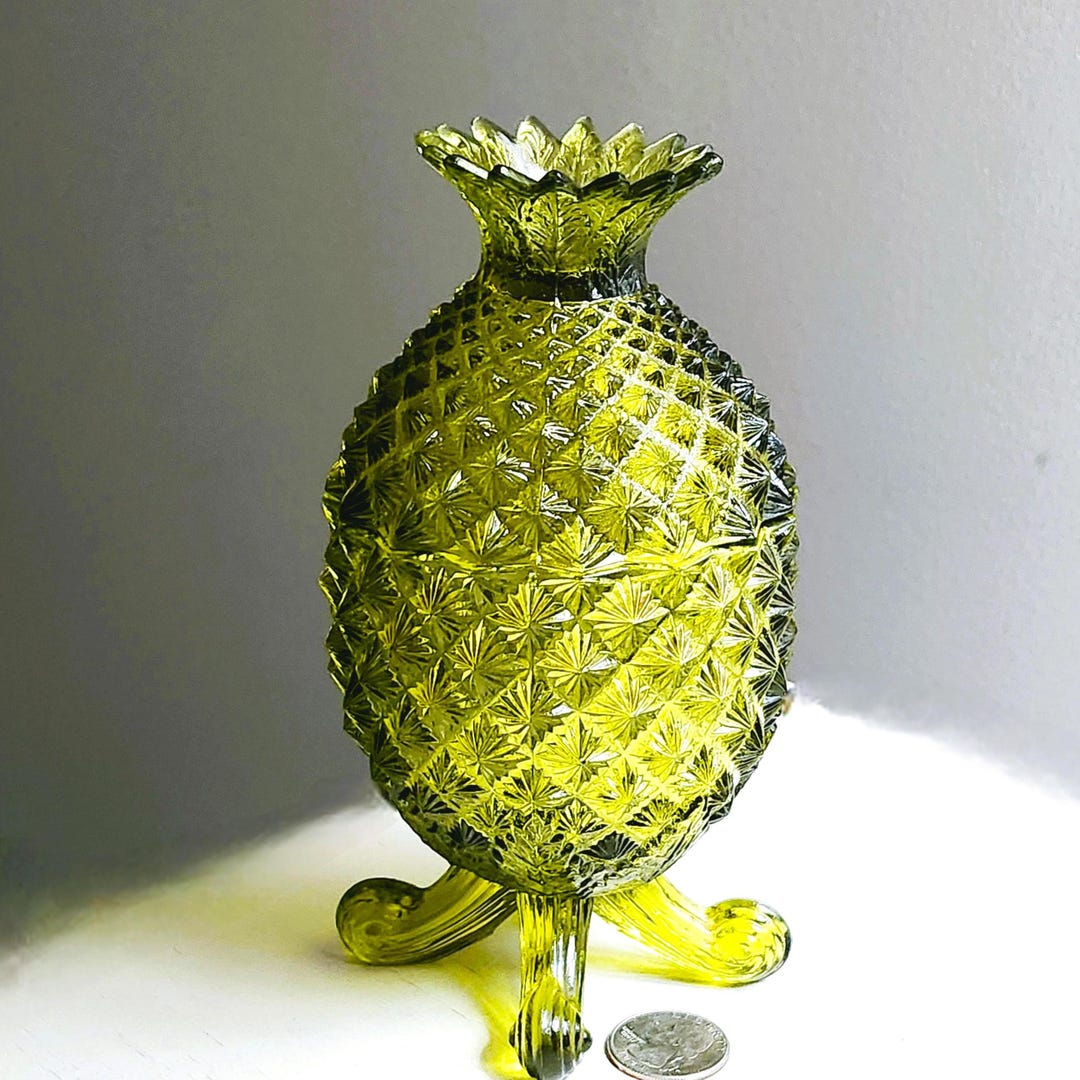 Pineapple Candy Dish Replica of French Art Glass Portieux Glassworks ...