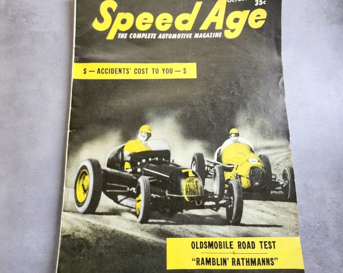 Speed Age Magazine With Ramblin Rathmanns October 1952 Mid Century - Etsy