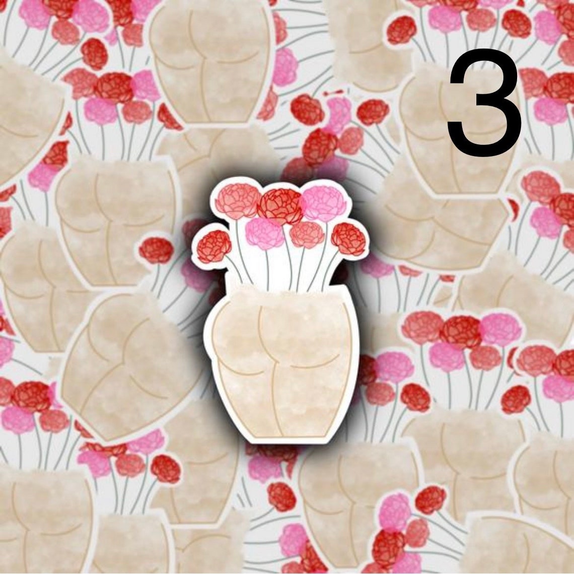 Stickers, Booty Sticker, Sticker, Custom Stickers, Booty, 2 Inch ...