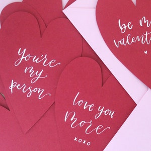 Custom Paper Heart Love Notes, Valentine's Day Gift, Heart Notes, Love ...
