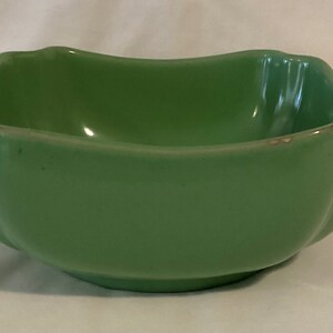 Vintage Hall Pottery Green Ceramic Serving Bowl # 1222 - Etsy