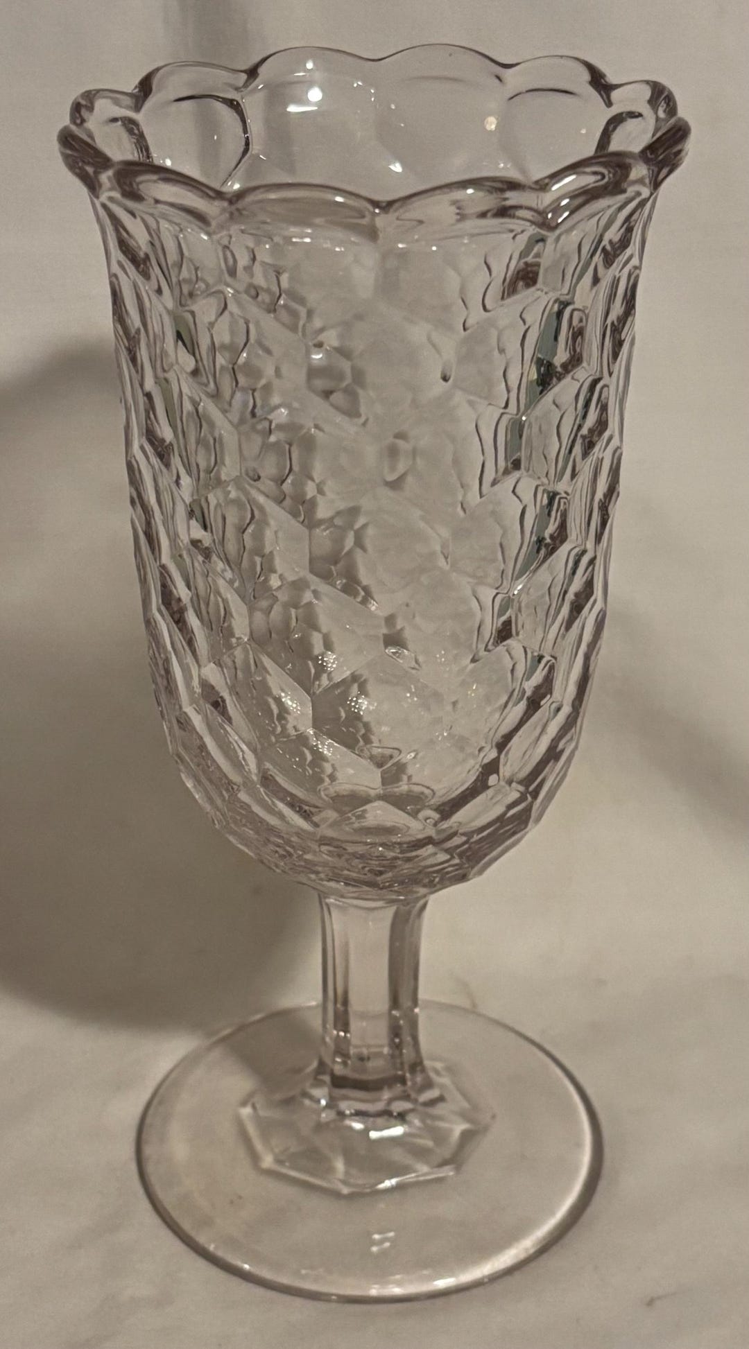 Antique EAPG Honeycomb Pattern Celery Vase W/ Amethyst Tone - Etsy