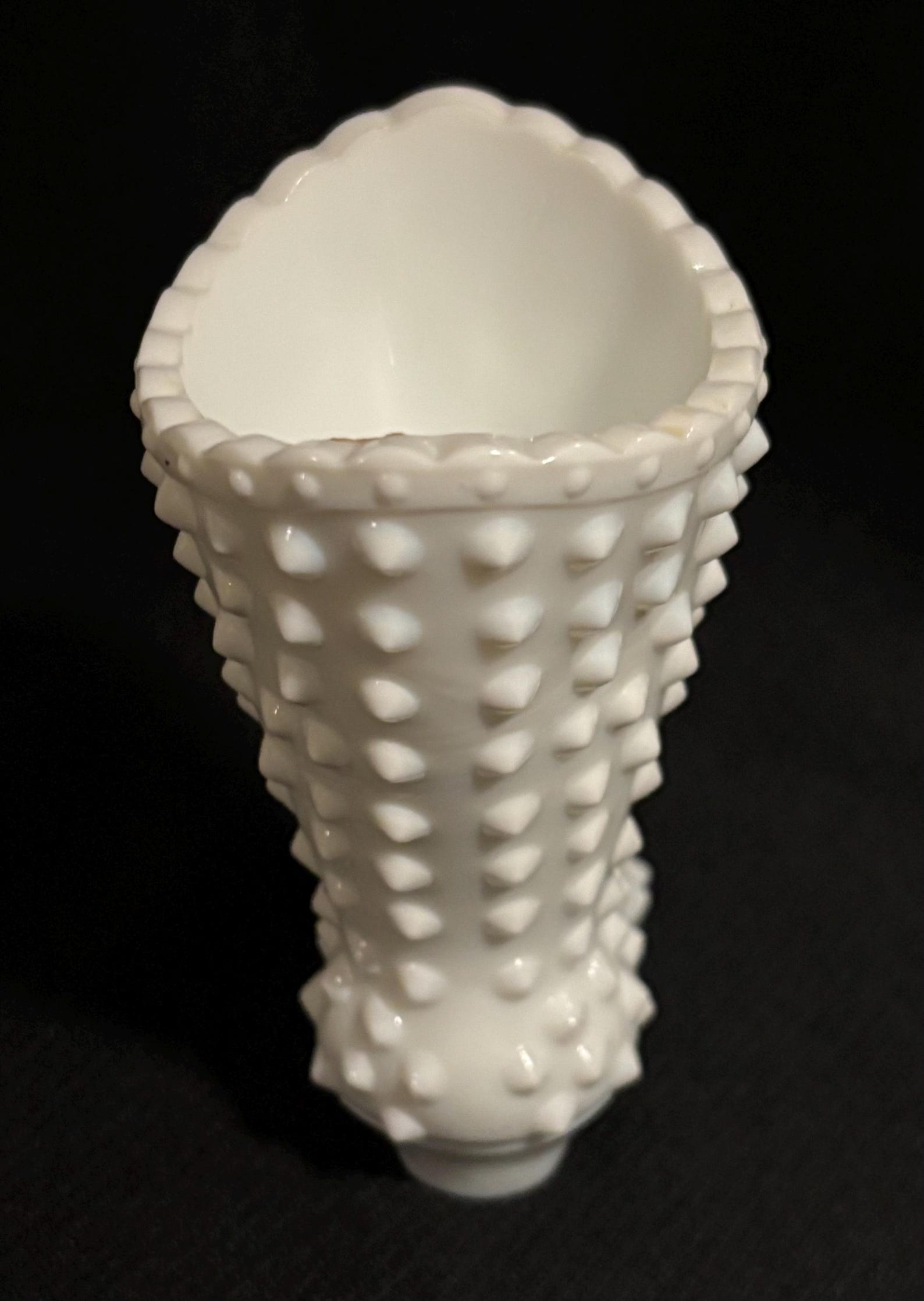 Vintage Fenton Milk Glass Hobnail Boot - Etsy