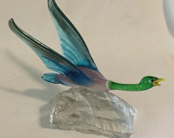 Flying Duck Figurine - Etsy