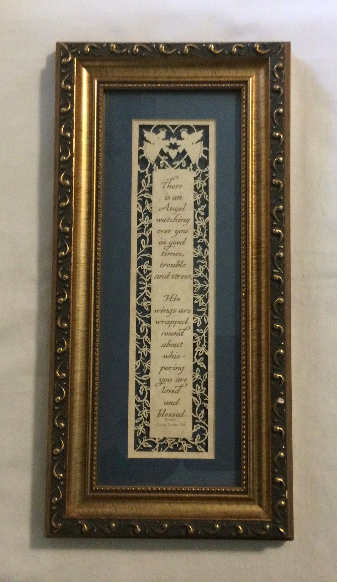 Vintage Framed Cindy Jacobs Ltd There is an Angel Cup - Etsy