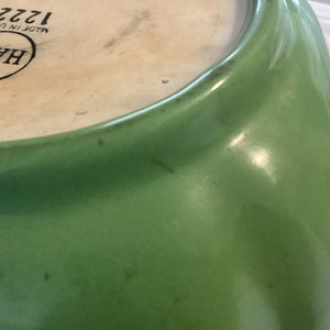 Vintage Hall Pottery Green Ceramic Serving Bowl # 1222 - Etsy